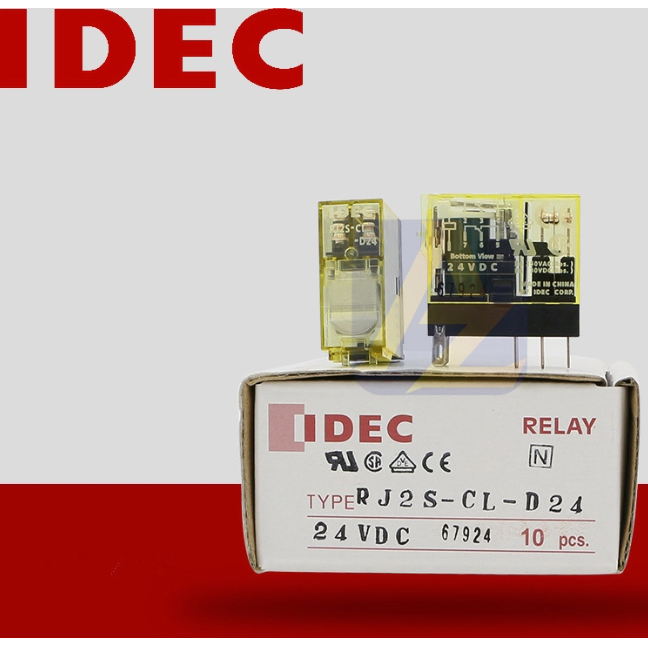 (ของแท้) Idec intermedia Relay พร้อมไฟ RJ1S-CL-D24, IDEC RJ1S-CL-D14 รี ...