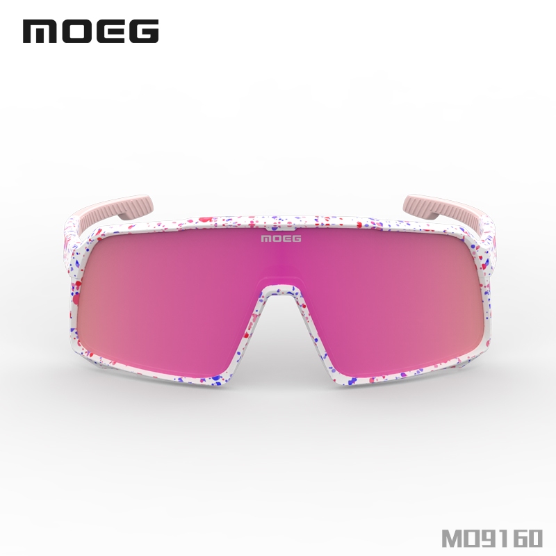 แว่นตาปั่นจักรยาน Moeg 2Lens MO9160 MCYCLE ป้องกันรังสียูวี | Shopee ...