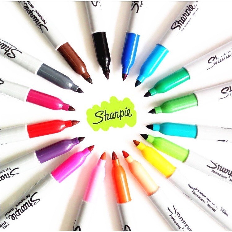 (RETAIL) - SHARPIE FINE POINT OIL Brush Pen 1.0MM NIB (วาดไว้บน ALL ...
