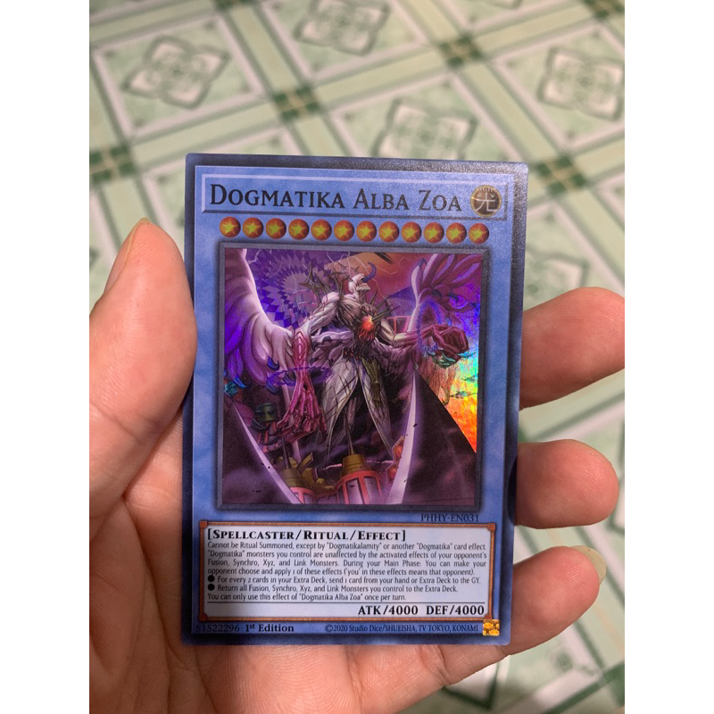 Yu-gi-oh! การ ์ ด Yu-gi-oh! Phhy-en031 Dogmatika Alba Zoa | Shopee Thailand