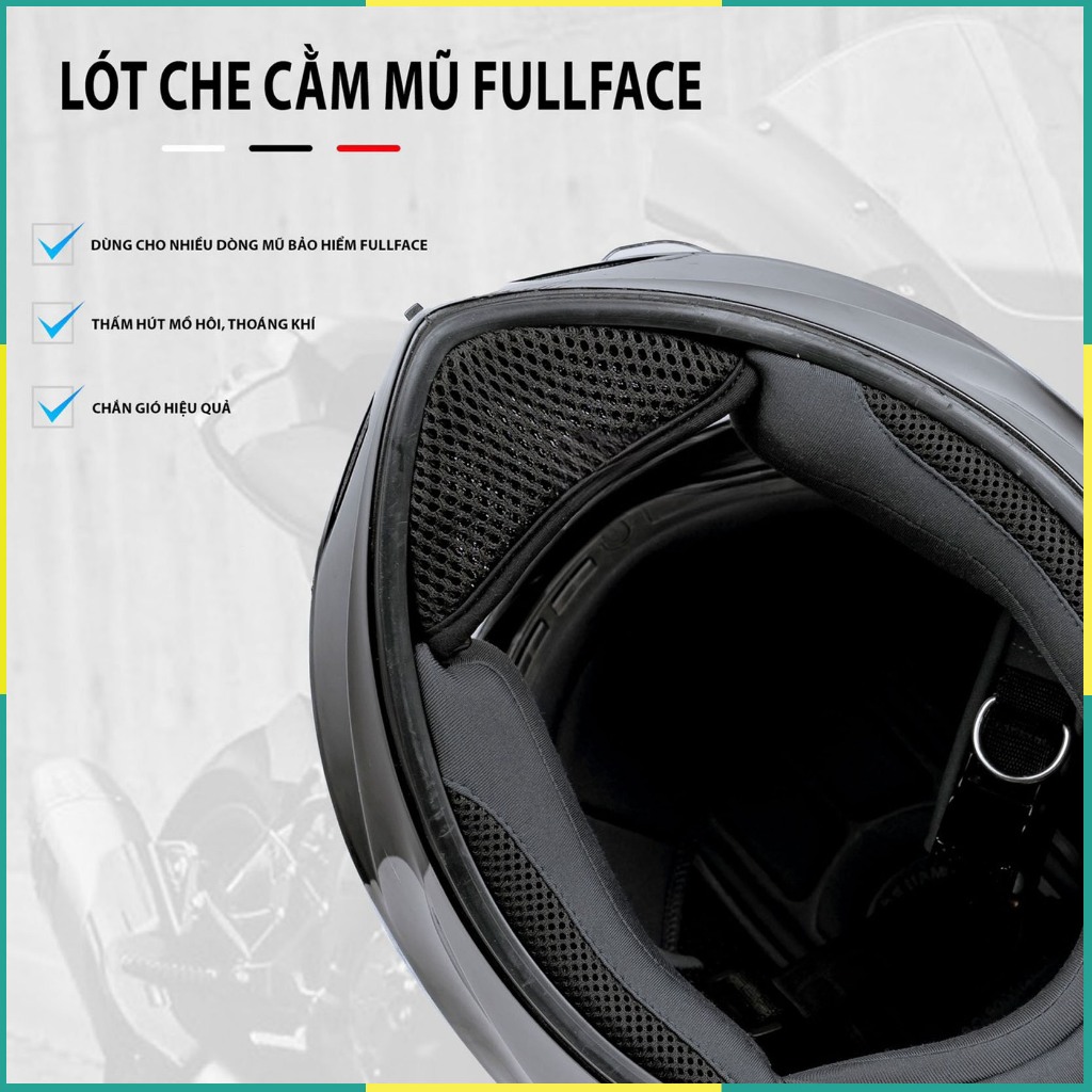 ครอบคางหมวกกันน็อคแบบเต็มหน้า AGU, Royal M136, Royal M266, Asia Mt136 ...