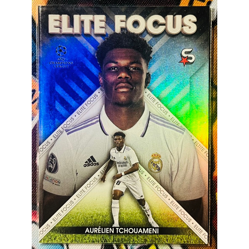 การ ์ ดฟุตบอล Tchouameni Elite Focus Topps Superstar UCL 2022-23 | Shopee Thailand