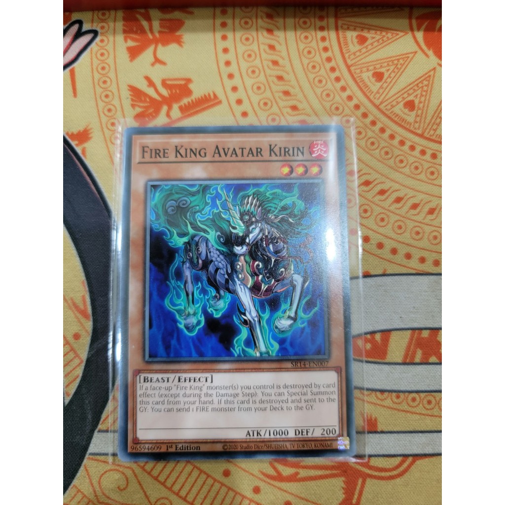 Yugioh! การ์ด Fire King Avatar Kirin - SR14-EN007 - รุ่นที่ 1 ทั่วไป ...