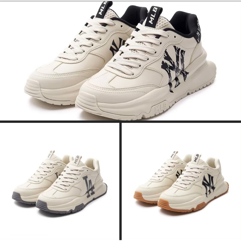 รองเท ้ า Mlb Chunky runner พื ้ นฐาน NY,LA | Shopee Thailand