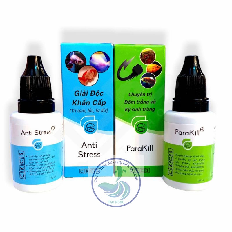 Combo ANTI STRESS, PARAKILL - ล้างพิษฉุกเฉิน ลดและการป้องกันปลาในตู้ปลา ...