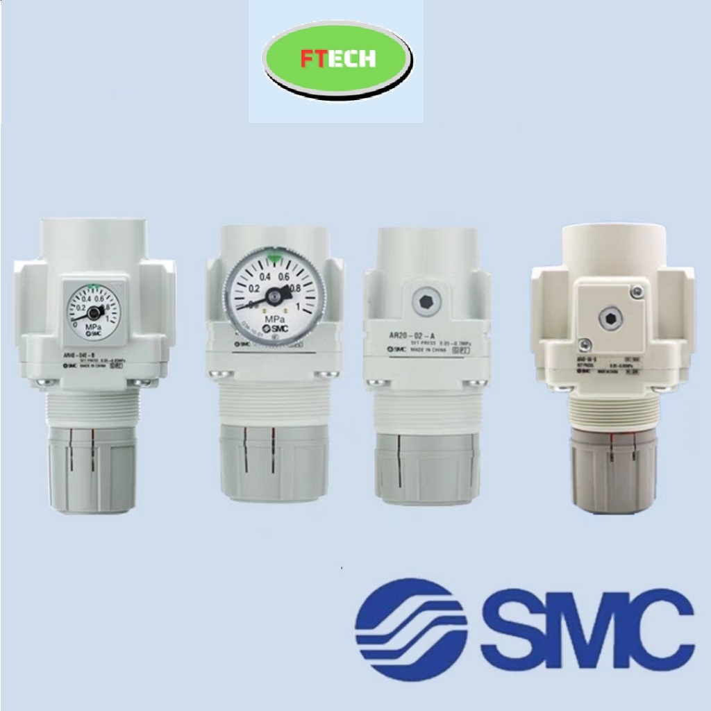 Smc Pneumatic Pressure Regulator AR10-M5BG-A/AR20-02BG-A/AR30-03BG-A/AR40-04BG-A | Shopee Thailand