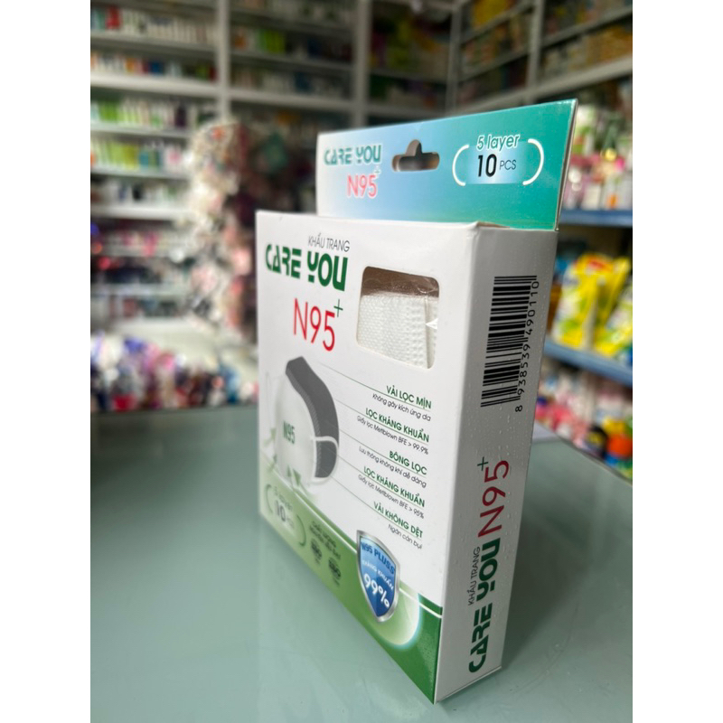 {Box Of 10 } N95 4 Layers Of Premium Nine long Masks | Shopee Thailand