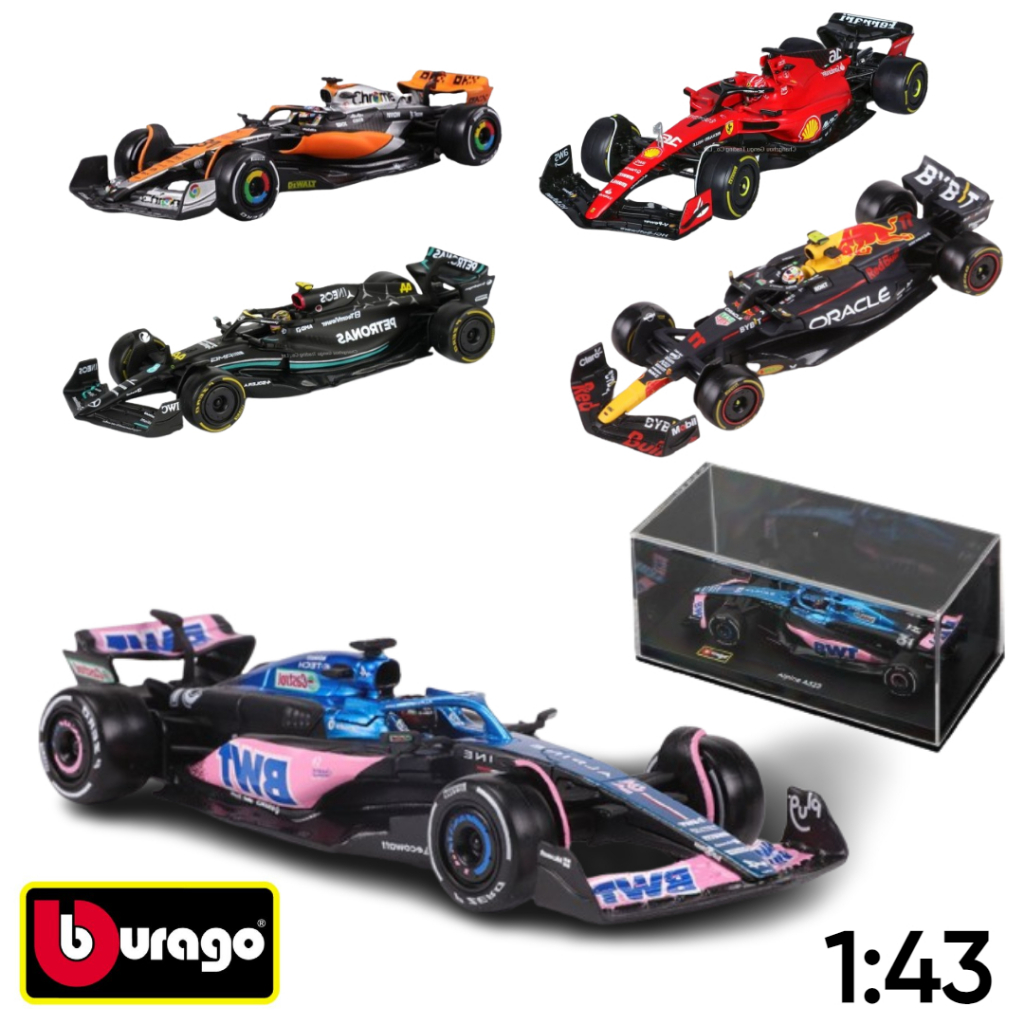 รุ่น F1 Formula Honda-Ferrari-Mclaren-BMW 2023 micha Box With Bburago 1:43 Scale | Shopee Thailand