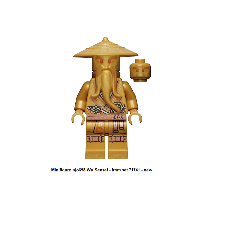Lego Ninjago Legacy Wu Sensei minifigure - njo658 - ชุดตัวละครแยก 71741 ...