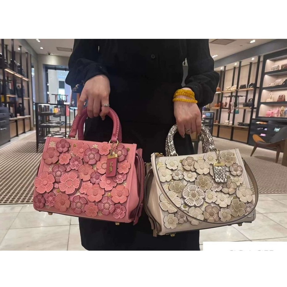 COACH ใหม่ 1941 กระเป๋าแฮนด์เมดสำหรับสุภาพสตรี C8511 3 สายคล้องไหล่ ...