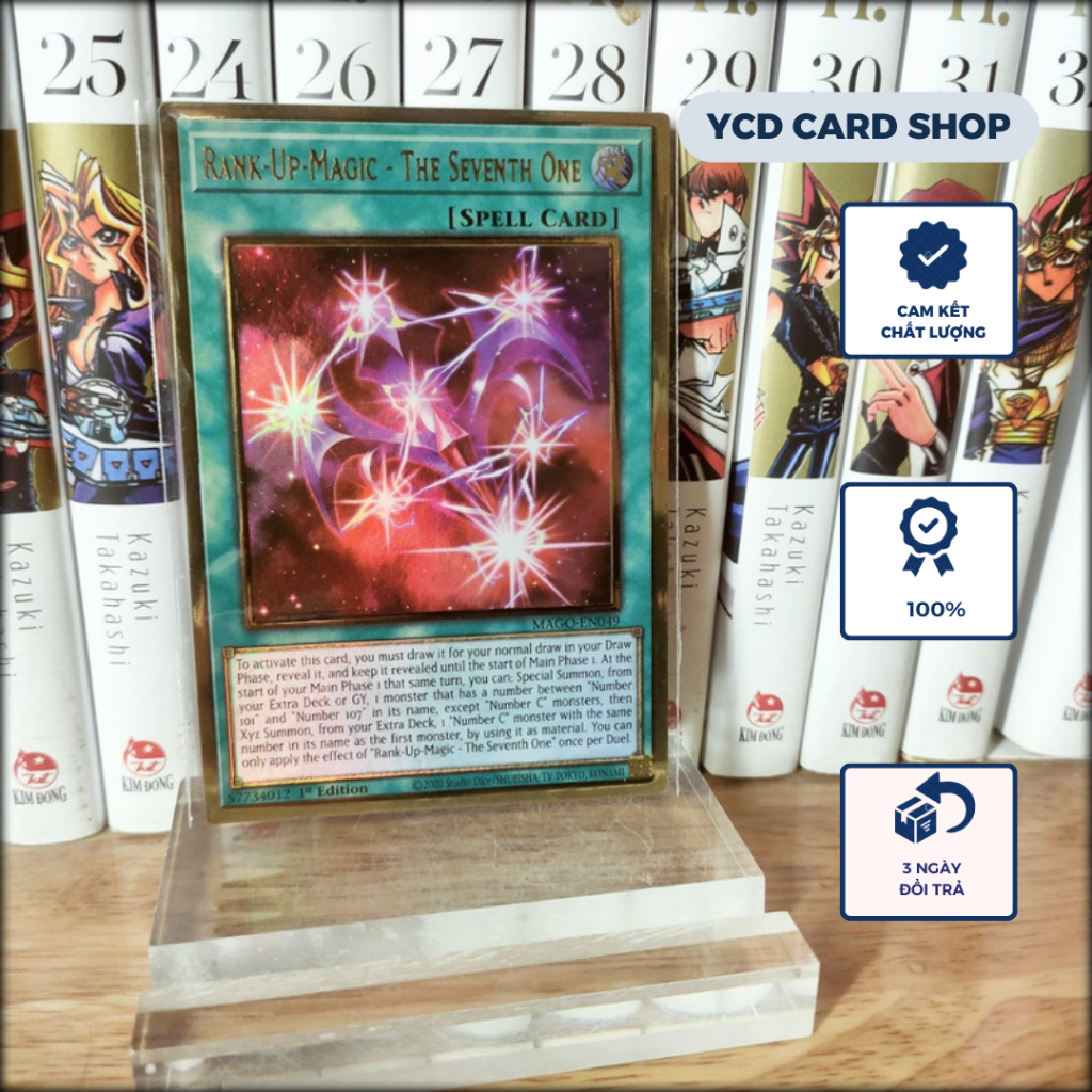 [YCDcardgame] การ์ด Yugioh ของแท้ Rank-Up-Magic The Seventh One– Premium Gold Rare | Shopee Thailand