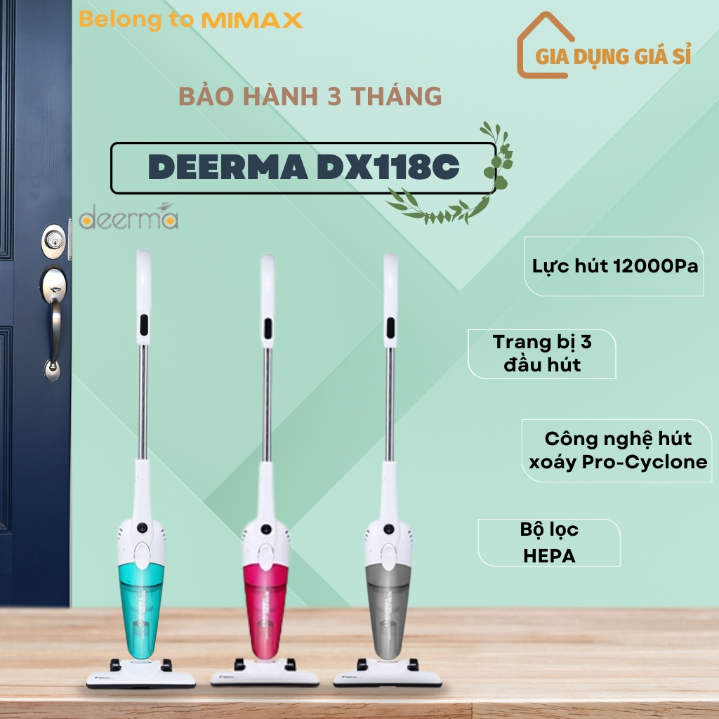 [2H Express] เครื่องดูดฝุ่น Deerma DX118C 3 in1 เครื่องดูดฝุ่นมือถือมัลติฟังก์ชั่น - สินค้าแท้ ...