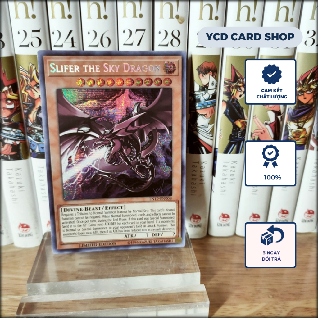 การ์ด yugioh ของแท้ Osiris - Slifer the Sky Dragon (ศิลปะธาตุ) – Prismatic Secret Rare | Shopee ...