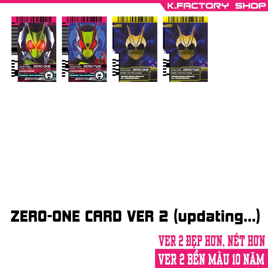 [K.FACTORY] Kamen Rider ZERO-ONE CARD อ่านได้ - สีมาตรฐาน CARD พิมพ์ชัด ...