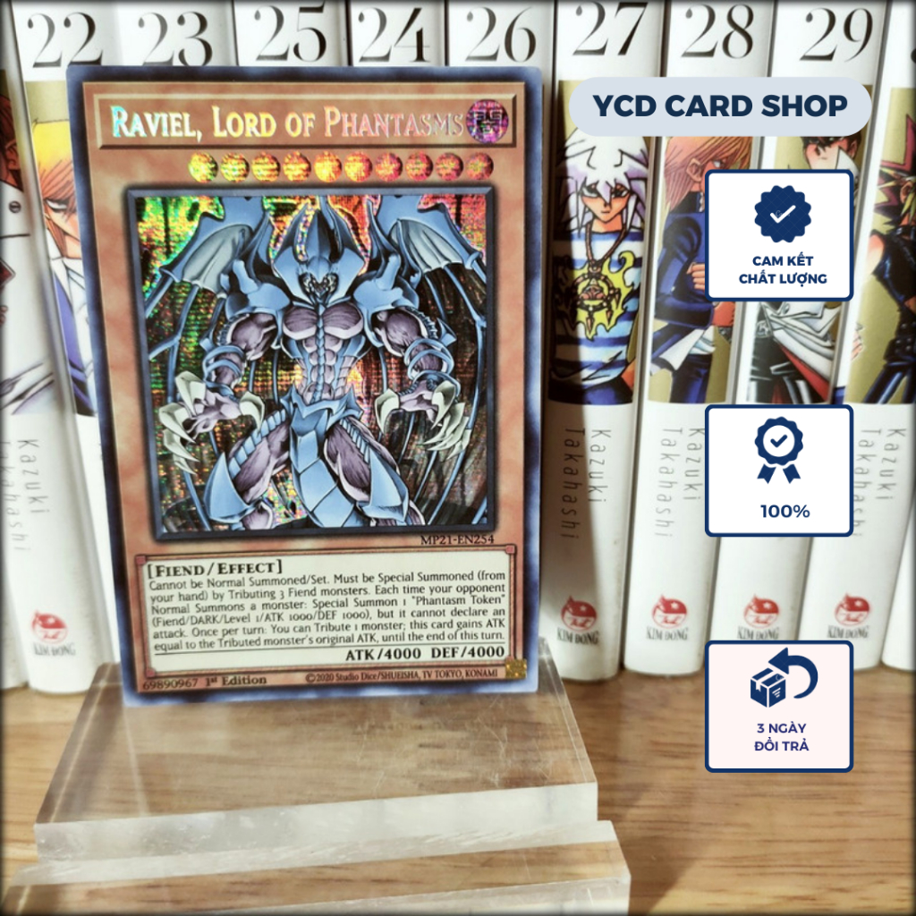 การ์ดยูจิโอห์แท้ Ravael, Lord of Phantasms – Prismatic Secret Rare ...