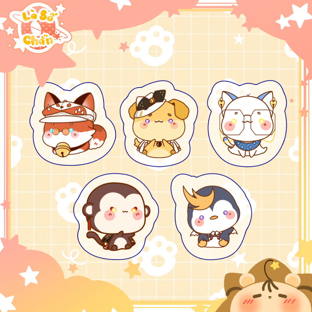 Model Standee Shaking / Fighting Bureau 5 ซม.Vtuber ตัวละคร - สัตว์ ...