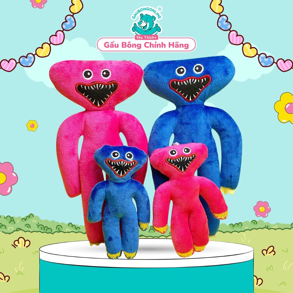 ตุ ๊ กตายัดไส ้ Huggy wuggy Premium Poppy Playtime Teddy Bear ในเกมของ ...