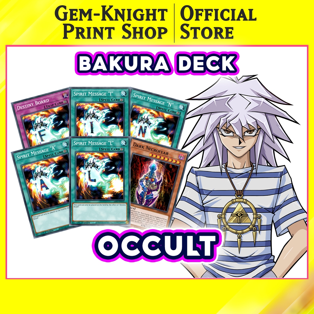[การ์ดพิมพ์ลาย] Yugioh Deck - Occulti - Bakura Deck | Shopee Thailand