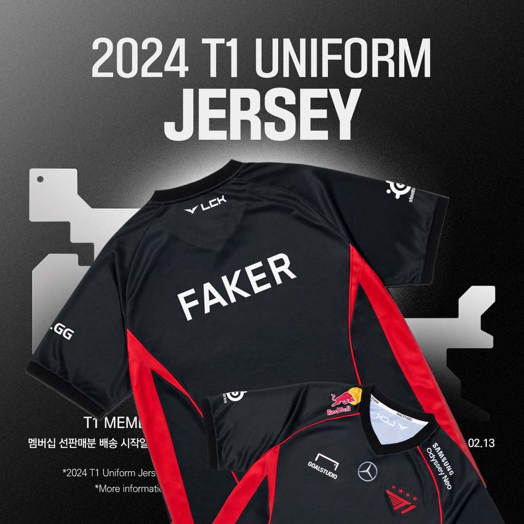 T1 2024 เสื้อยูนิฟอร์ม (ชื่อที่กําหนดเอง Upon Request) | Shopee Thailand