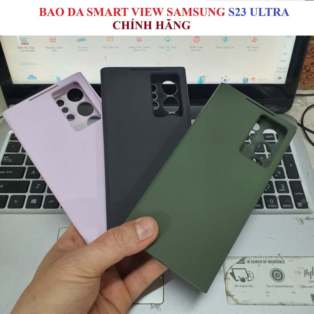 เคสหนัง Samsung S23 Ultra Smart View ของแท้ ใหม่เอี่ยม Nobox | Shopee ...