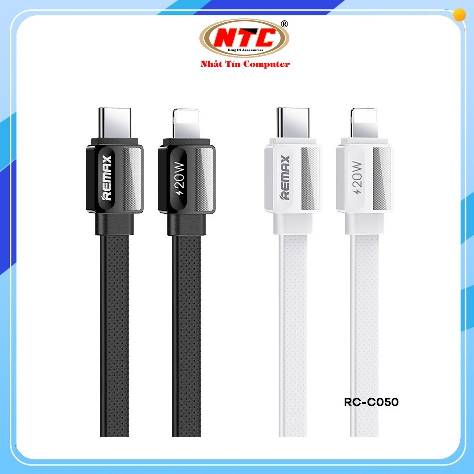 Remax RC-C050 TypeC to LN PD 20W สายชาร์จเร็ว ยาว 1M (สุ่มสี) - NHAT TIN Computer | Shopee Thailand