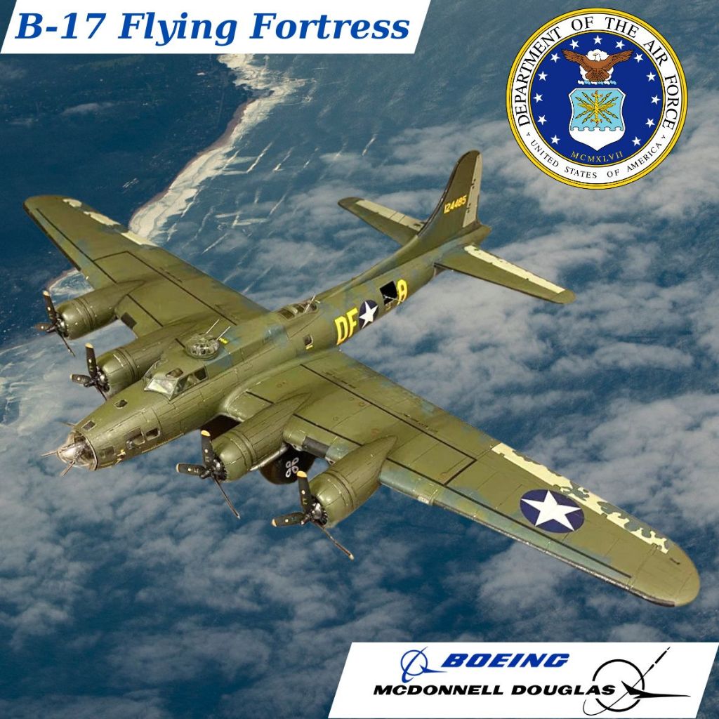 โบอิ้ง B-17 Flying Fortress Heavy Strategy Bomber Paper Model | Shopee ...