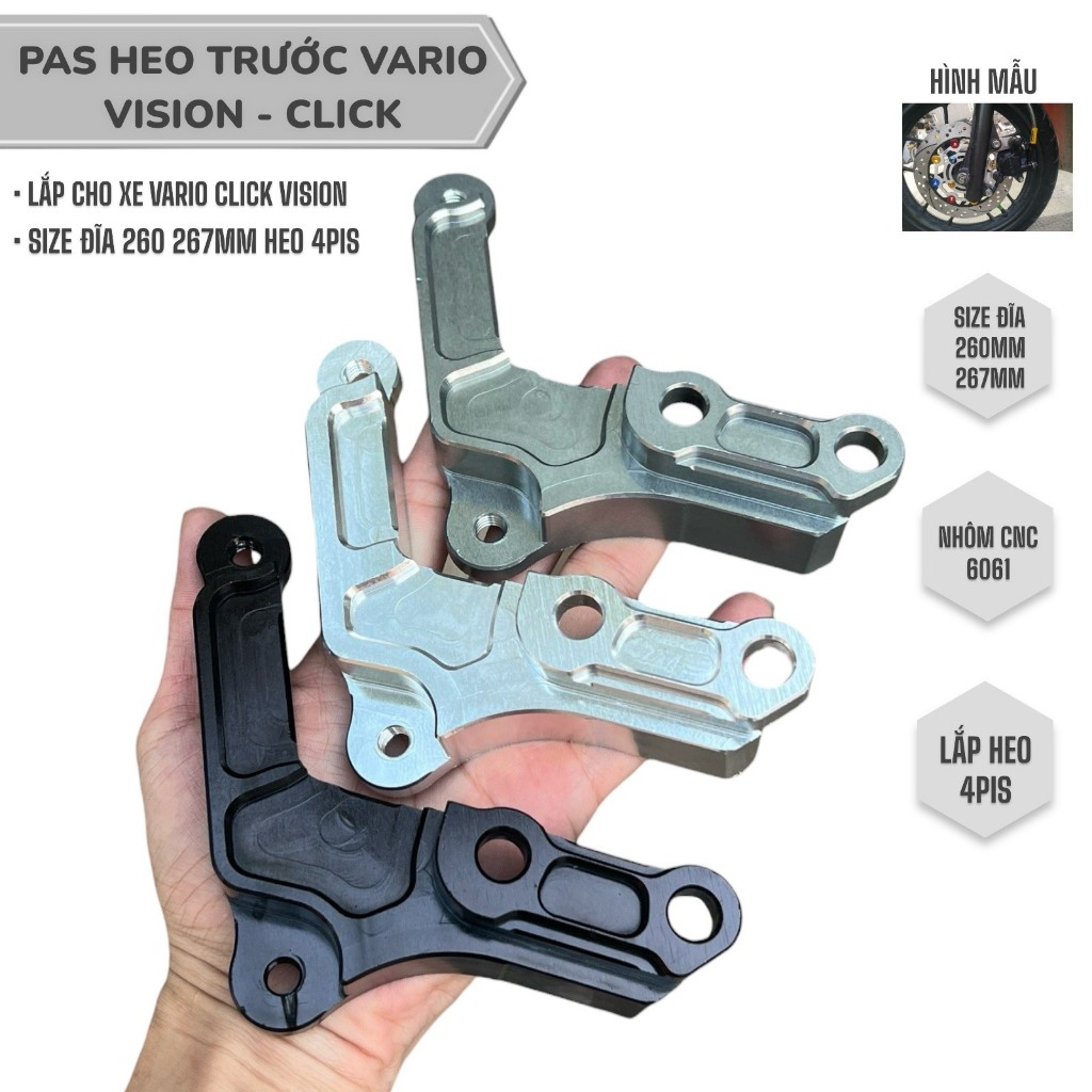 Pas Pig Front VARIO VISION CLICK Disc ขนาด 260 / 267mm Pig 4pis Pig On ...