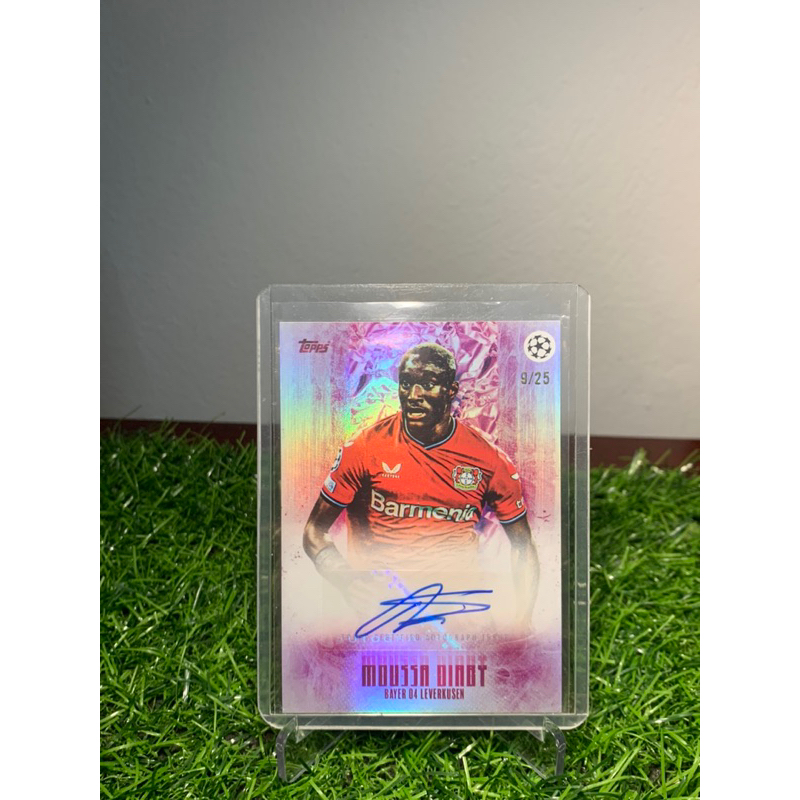 Moussa Diaby Soccer Card Signature /25 Topps Musiala 2022 / 23 | Shopee ...
