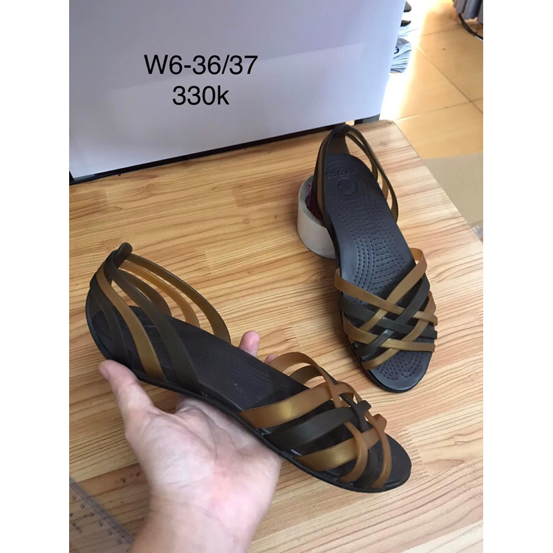 รองเท ้ า crocs 2 มือใหม ่ ขนาด w6-36 / 37 องศา ภาพถ ่ ายจริงสูง | Shopee Thailand