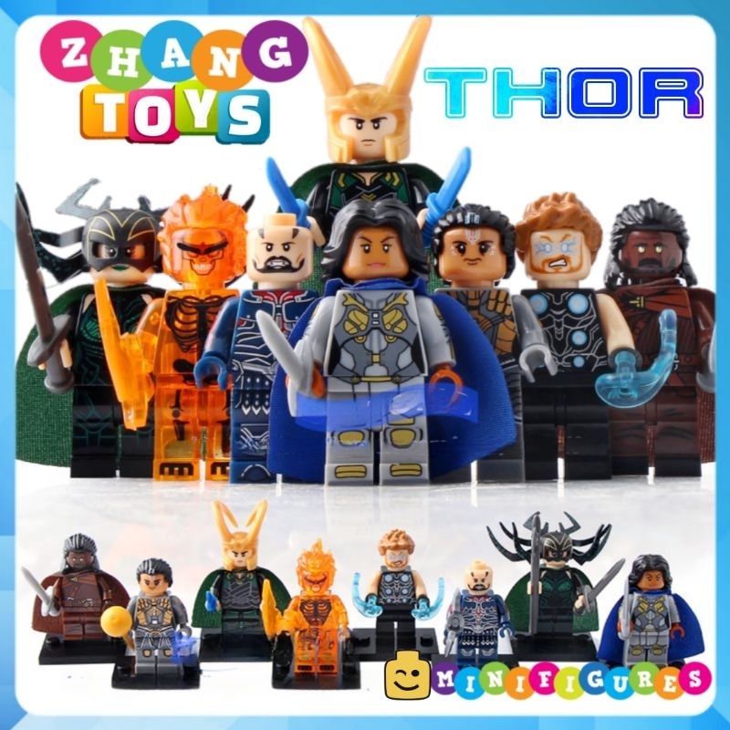Thor Ragnarok Puzzle Toy ประกอบด้วย Loki Topaz Heimdall - Hela - Surtur ...