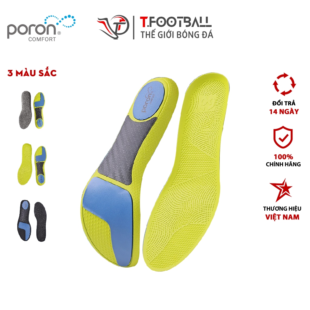 PORON x TFootball Soccer Shoe Insoles รูปแบบกันลื่นพิมพ์ลาย 3D ผสมผสานกับแผ่นคาร์บอนป้องกันการ ...