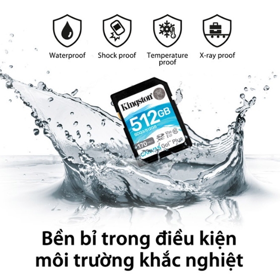 การ์ดหน่วยความจํา Kingston Canvas Go Plus SD สําหรับอุปกรณ์บันทึกวิดีโอ SDG3/64G-512G | Shopee ...
