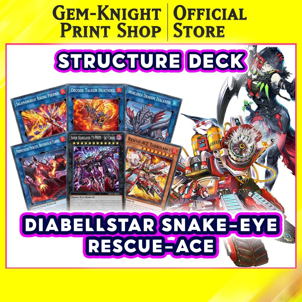 [โพสต์พิมพ์] Yugioh Deck - Diabellstar Snake-Eye Rescue-ACE | Shopee Thailand