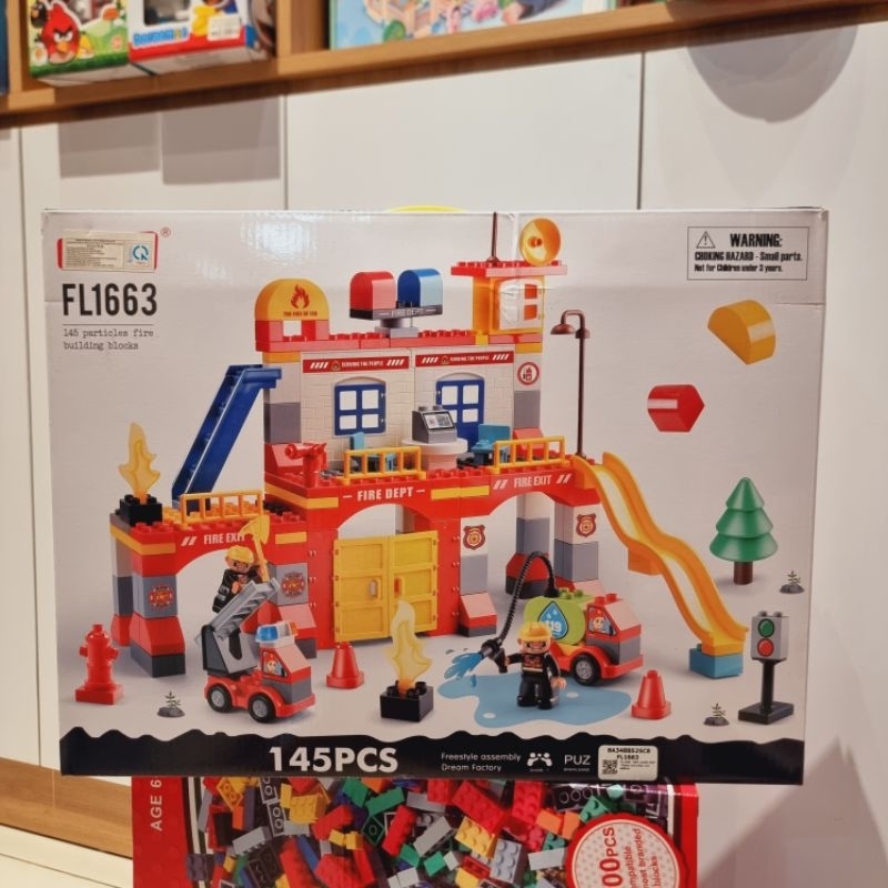 รู้สึก ชุดประกอบ การจัดบล็อคสถานีดับเพลิง 145 ชิ้น 3age + รุ่น ชั้น1663 | Shopee Thailand