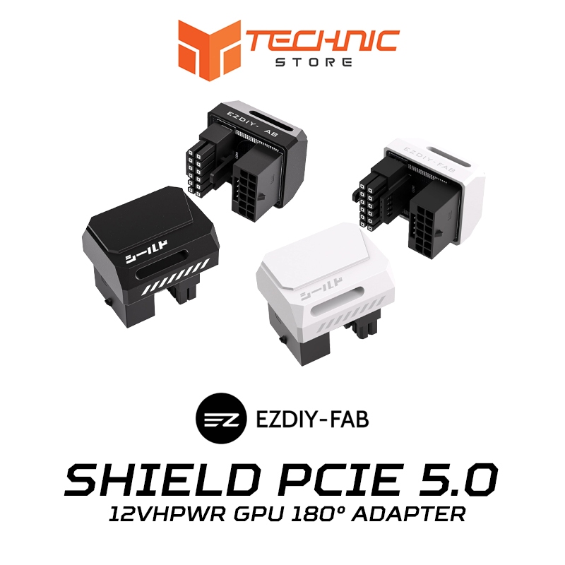 Vga EZDIY-FAB SHIELD 180 12VHPWR PCIE 5.0 Power Adapter | Shopee Thailand