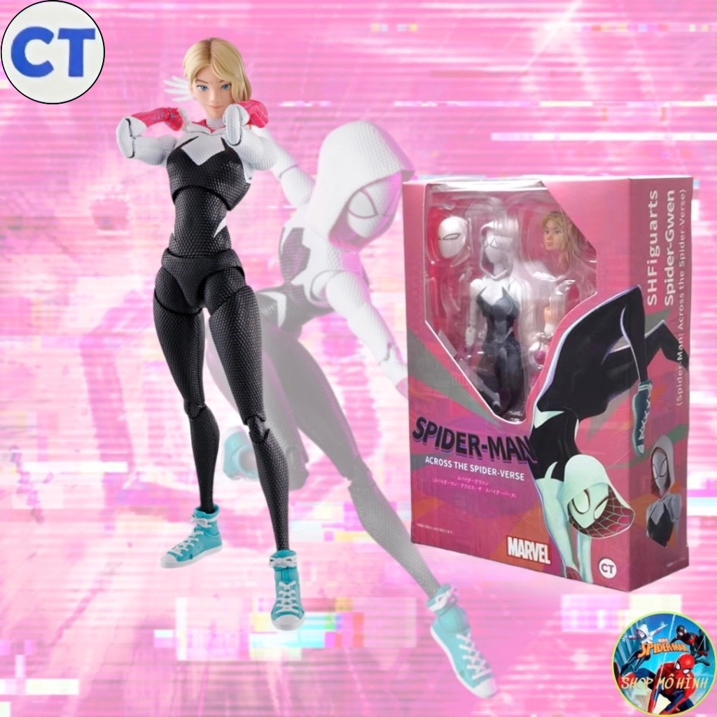Ct Model SHF Gwen Spider-Man ข้าม Spider Verse Marvel CT bootleg ...