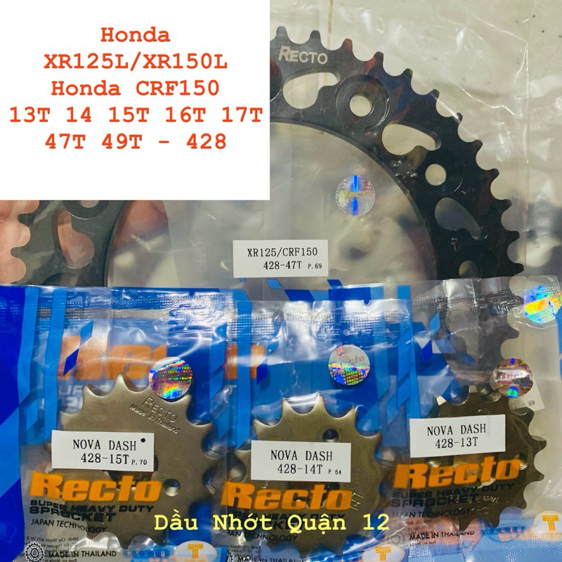 Honda CRF150 - XR125L - XR150L Sprocket 13T 14T 15T 16T 17T - แผ ่ น ...