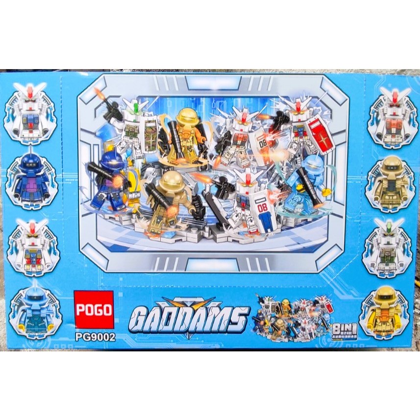 ของเล่นประกอบ Pogo PG9002 gundam mech robot Character In mini Movie ...