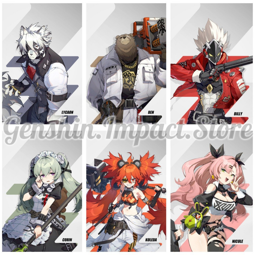 ภาพการ ์ ดตัวละคร Zenless Zone Zero M1 ( พร ้ อมผูกมุม ) | Shopee Thailand