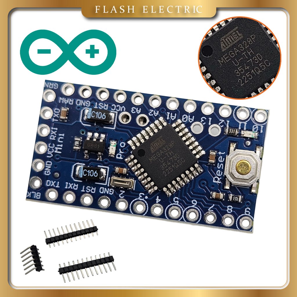Arduino Pro Mini 5V 16Mhz วงจร Atmega328p (ผลิตภัณฑ์การชาร์จมาตรฐานไม่ ...