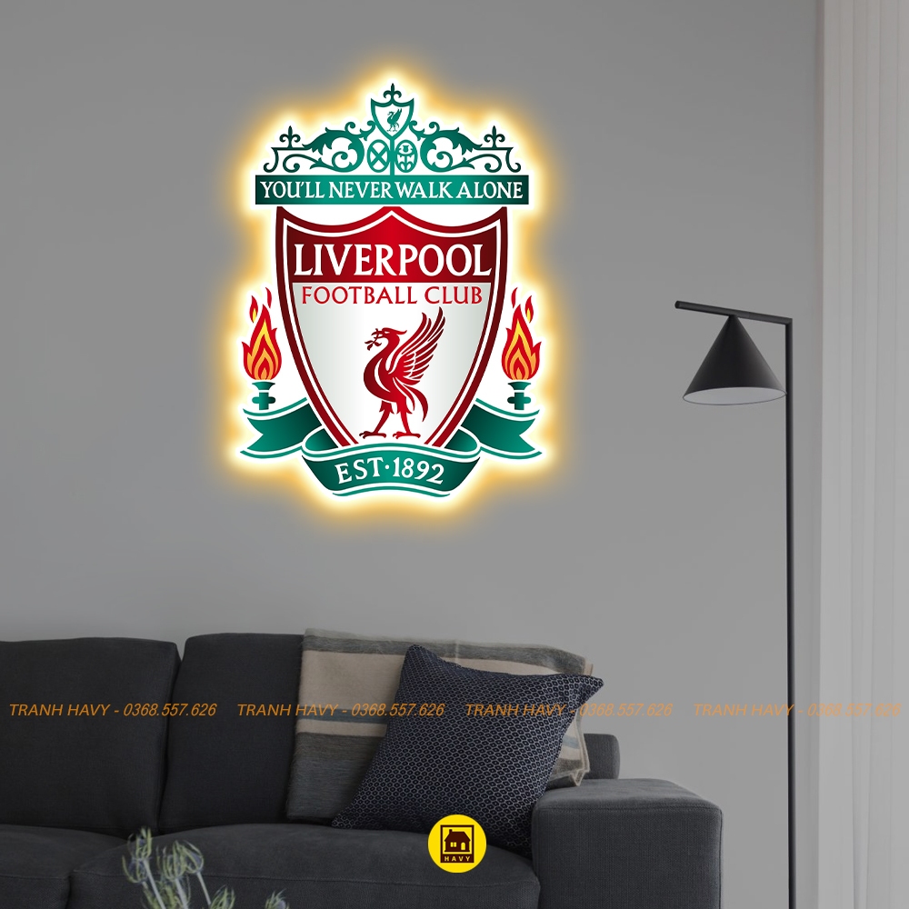 Liverpool Club Mirror Mica LED Logo พร้อมการพิมพ์ UV คุณภาพสูง | Shopee ...