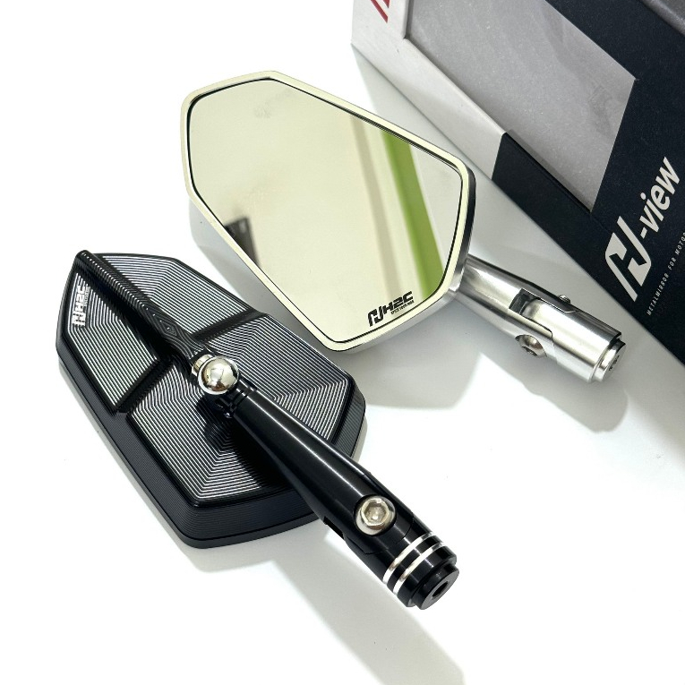 กระจกมอไซค์ กระจกมองหลัง กระจกมอเตอร์ไซค์ H2C H-View Style Pointed ...