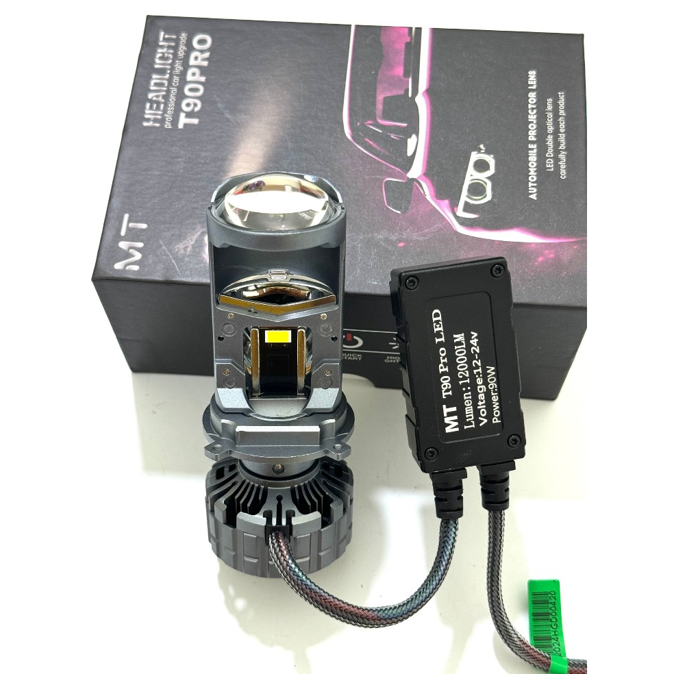 ไฟ led ขนาดเล็ก H4 คุณภาพสูง T90 Pro ใหม่ 2026 แสงสีขาวพร้อมขอบตัดแสง ...