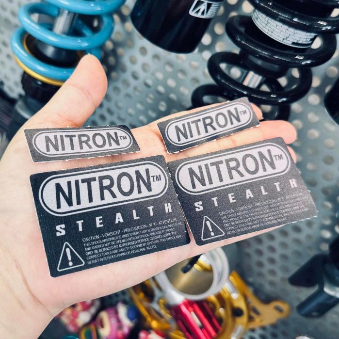 [ราคา 1 คู่] ตราประทับ Nitron Logo พิมพ์หมึกนูนยูวี สวยมาก วัสดุ ...