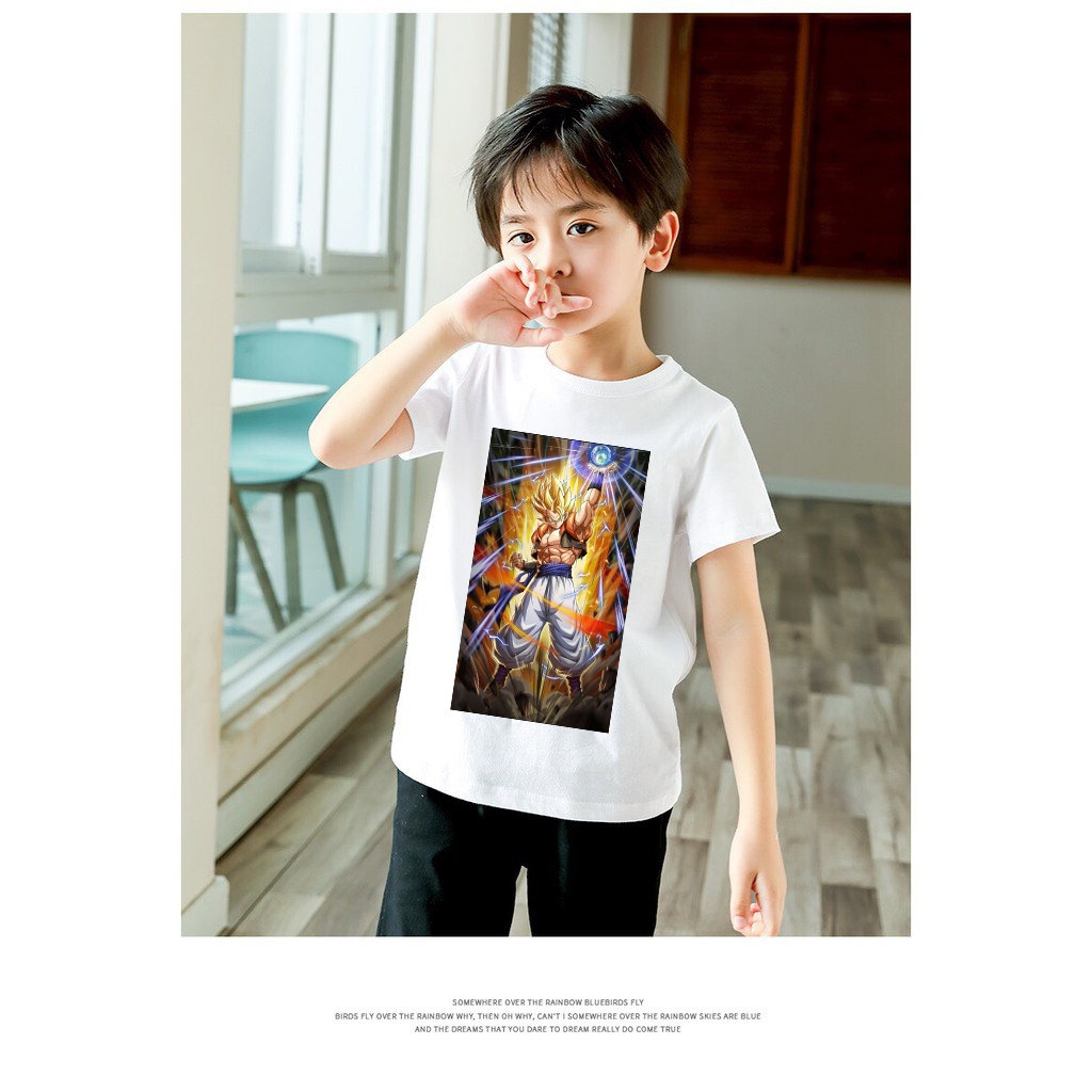 เสื้อยืดเด็กชายพิมพ์ลาย sonoku dragonball และพวงกุญแจน่ารัก MS:GK01 ...