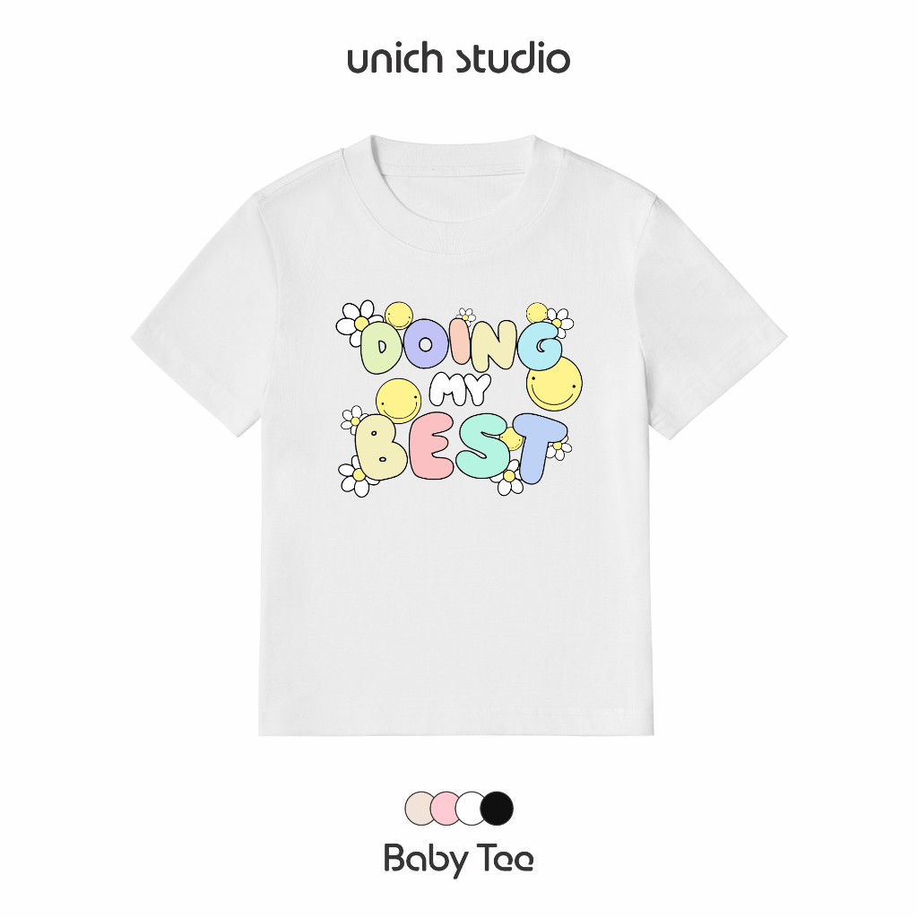 Unich Baby tee เสื้อ Unisex Baby tee Local Brand 100% ผ้าฝ้ายคุณภาพสูง ...