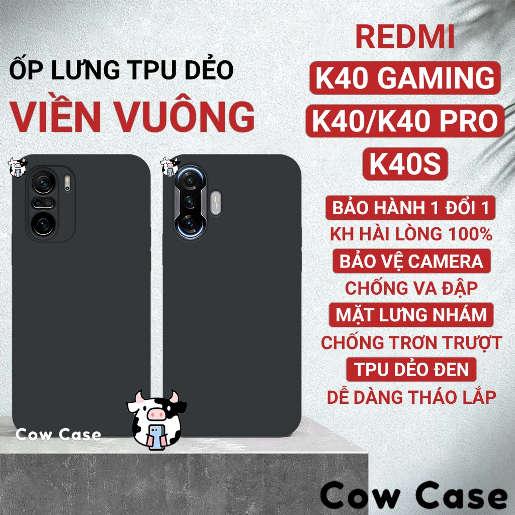 K40 Gaming, K40s, K40 Pro Redmi Case With Cowcase Square Edge | เคสโทรศัพท ์ Xiaomi ปกป ้ องกล ้ ...