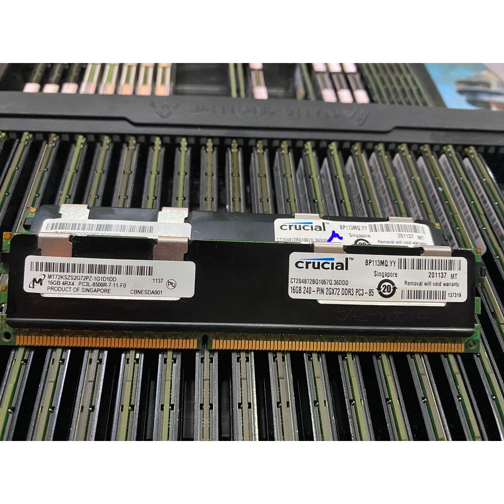 Ram DDR3 ECC REG 16GB, 8GB bus 1066, 1333, 1600, 1866, สินค้าถอดประกอบ ...