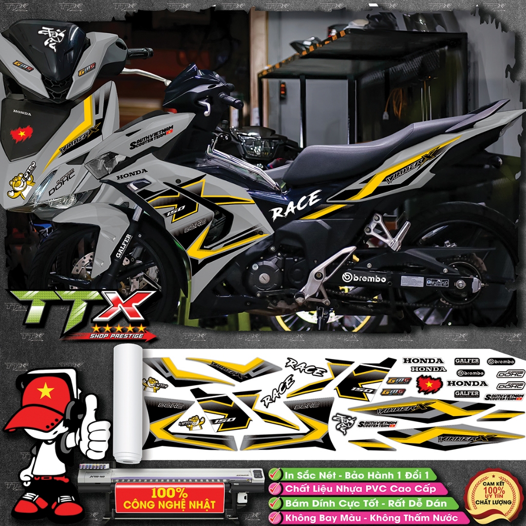 Winner x V3 Silver Stamp โมเดลทีมสติ๊กเกอร์รถยนต์ winner x พร้อมสี ...