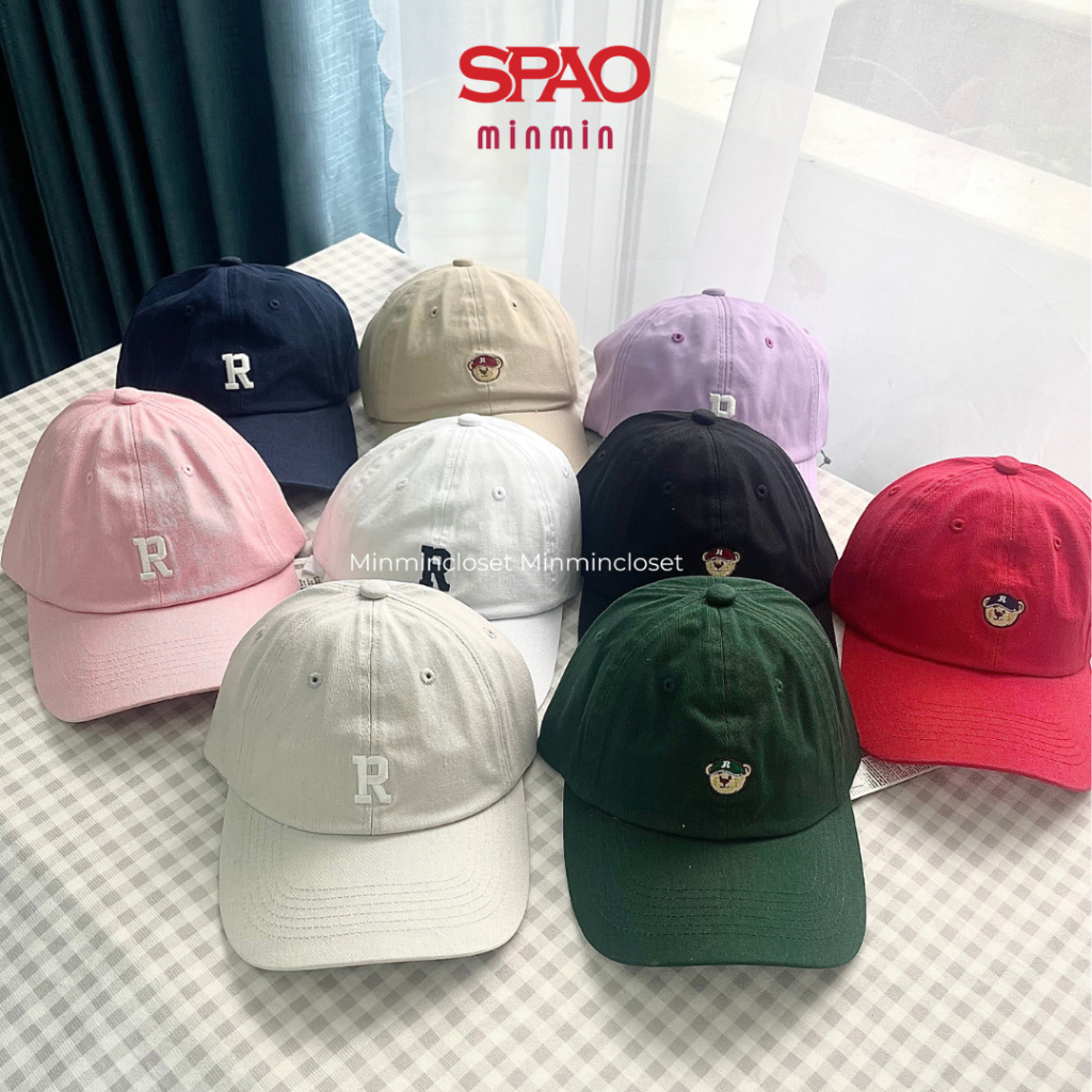 SPAO [AUTHENTIC 100%] ball cap Spo Korea ball cap นูนด้วย Woodie Bear ...